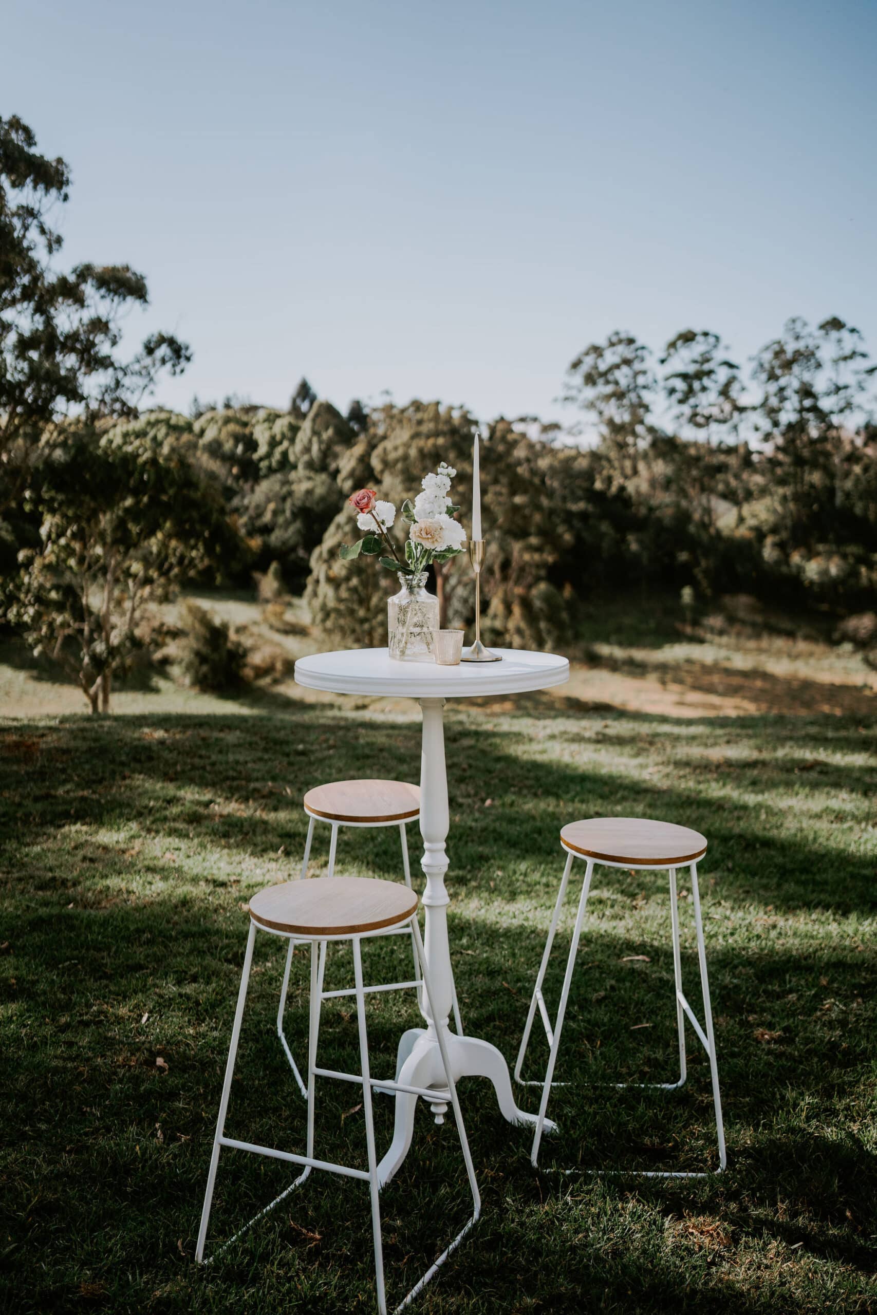 White Metal Bar Tables – The Tipi Hire Co